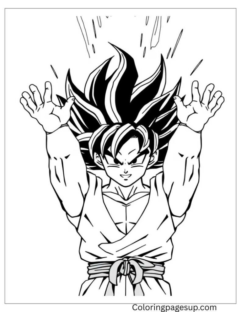 50 Best Goku Coloring Pages – Dragon Ball Z Printable Sheets