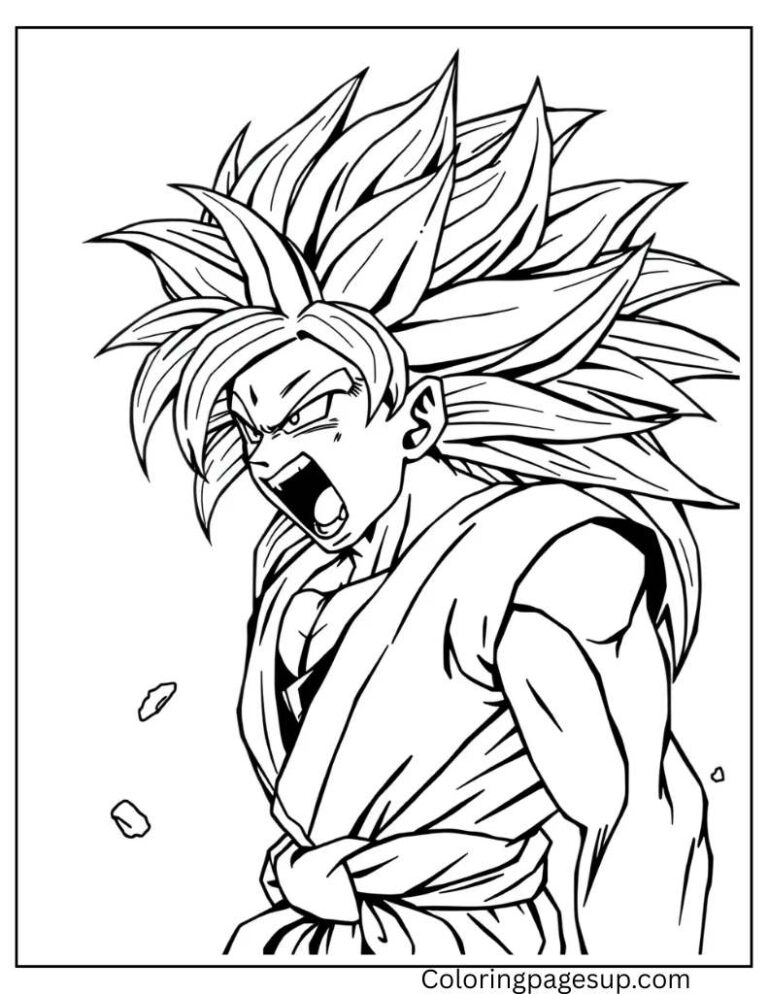 50 Best Goku Coloring Pages – Dragon Ball Z Printable Sheets