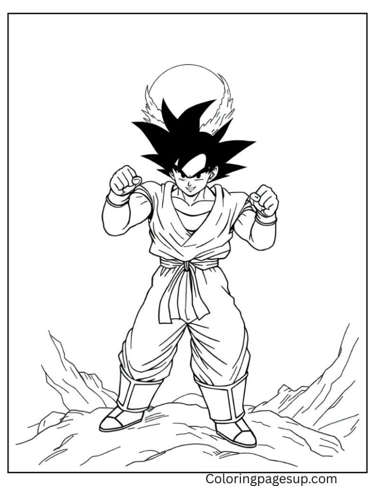 50 Best Goku Coloring Pages – Dragon Ball Z Printable Sheets