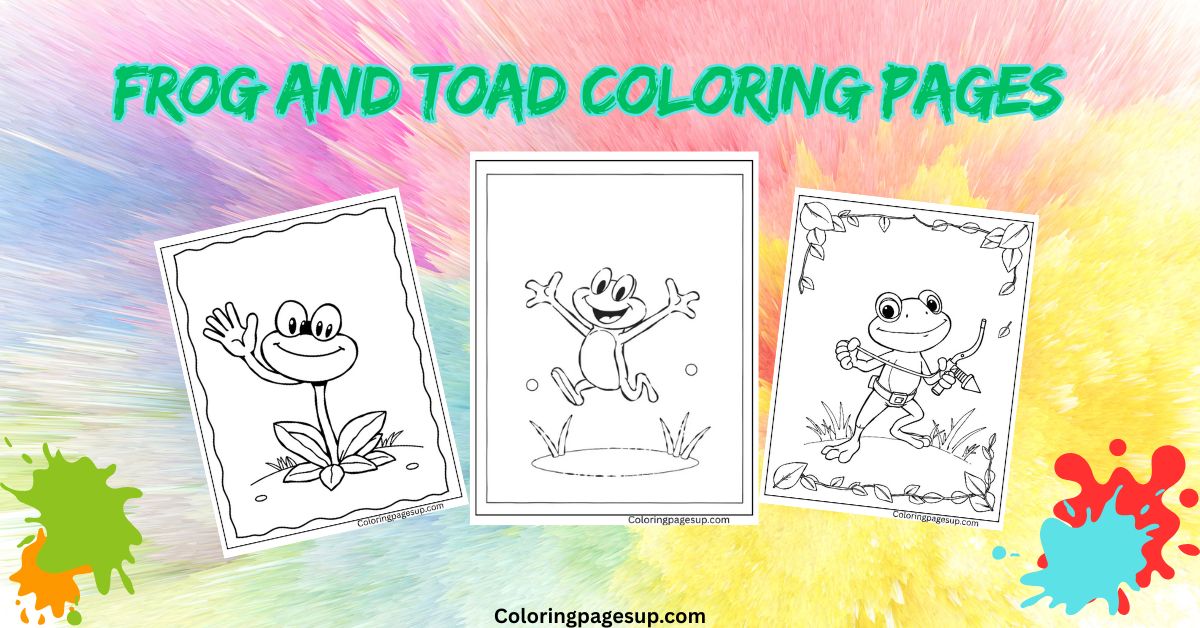20 Frog and Toad Coloring Pages – Printable Free PDF