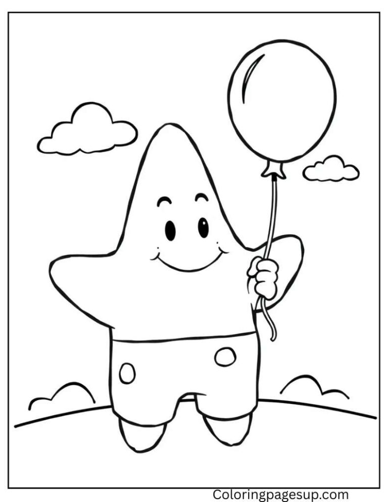 30 Patrick Star Coloring Pages – SpongeBob Characters