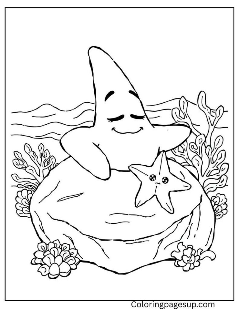 30 Patrick Star Coloring Pages – SpongeBob Characters