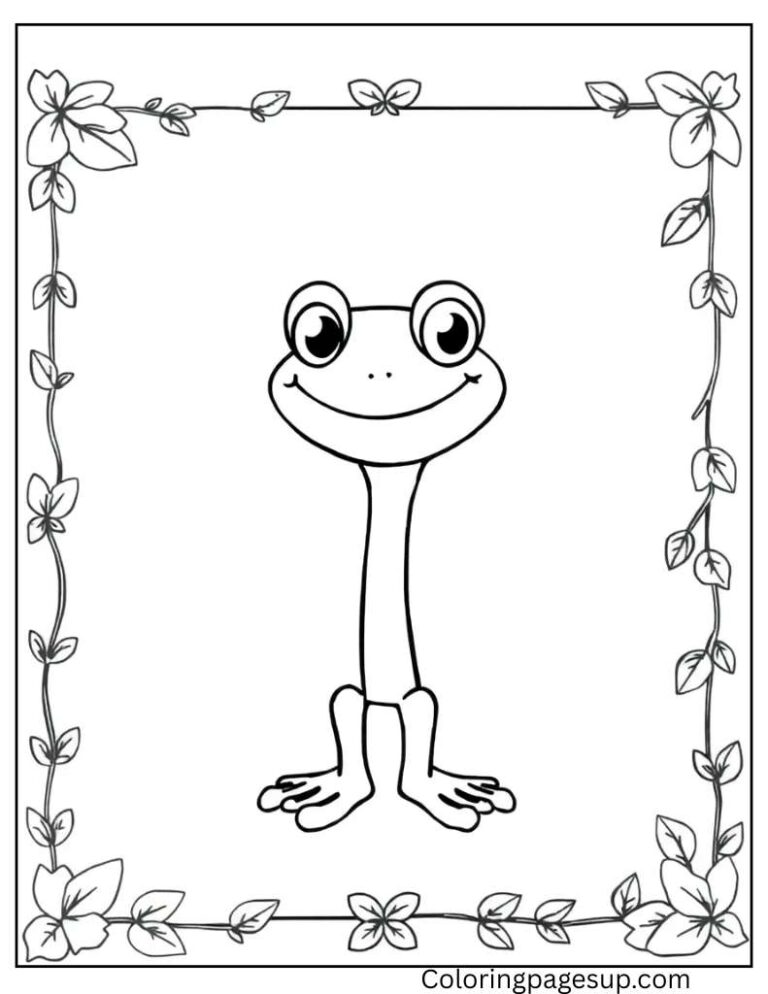 20 Frog and Toad Coloring Pages – Printable Free PDF