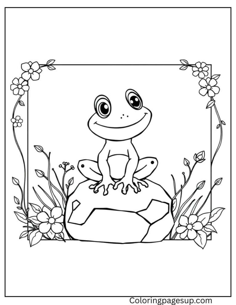 20 Frog and Toad Coloring Pages – Printable Free PDF