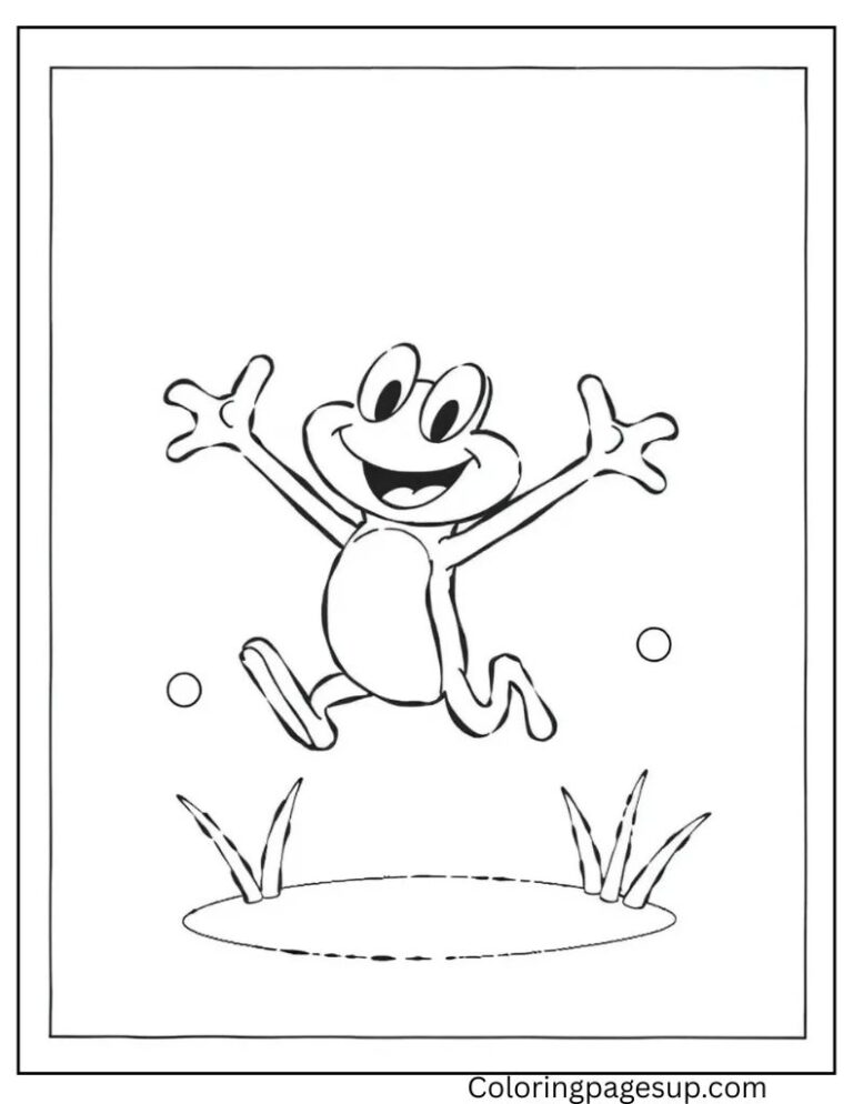 20 Frog and Toad Coloring Pages – Printable Free PDF
