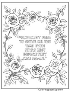 Free Printable Inspirational Quotes Coloring Pages for Everyone