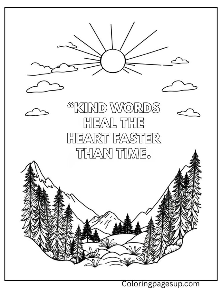 Free Printable Inspirational Quotes Coloring Pages for Everyone