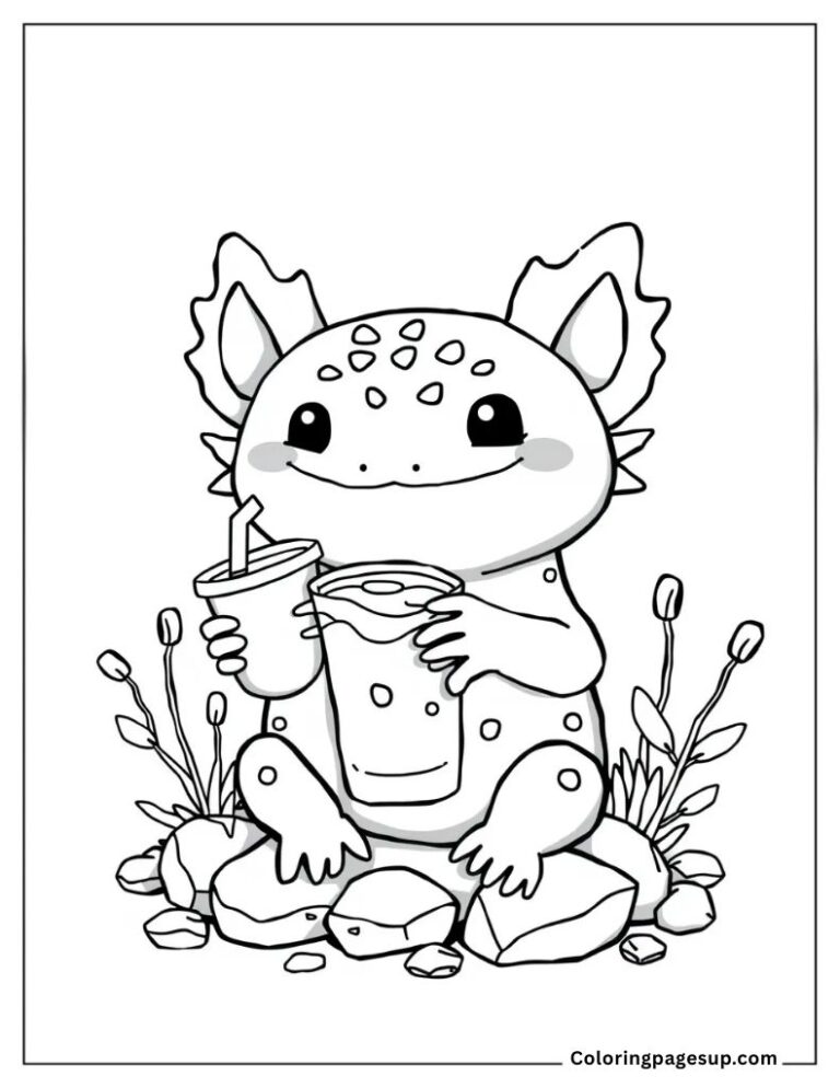 Axolotl Coloring Pages – Cute, Printable Sheets for Kids & Adults
